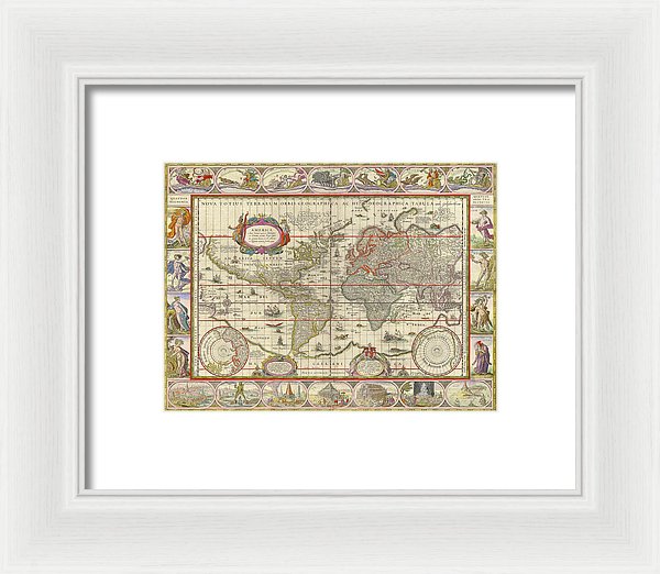Old World Map - Framed Print – Dusty Maps Store