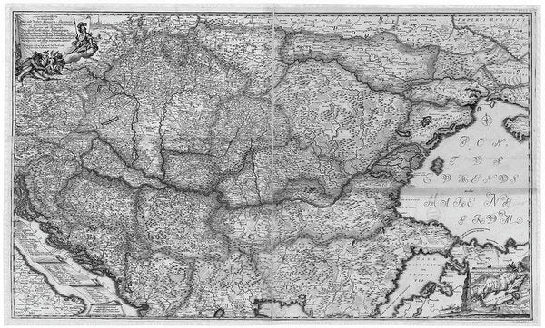 Old Map Of Eastern Europe Circa 1740 - Art Print – Dusty Maps Store