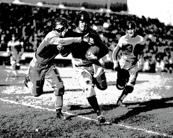 Vintage Sports - Football - Art Print – Dusty Maps Store